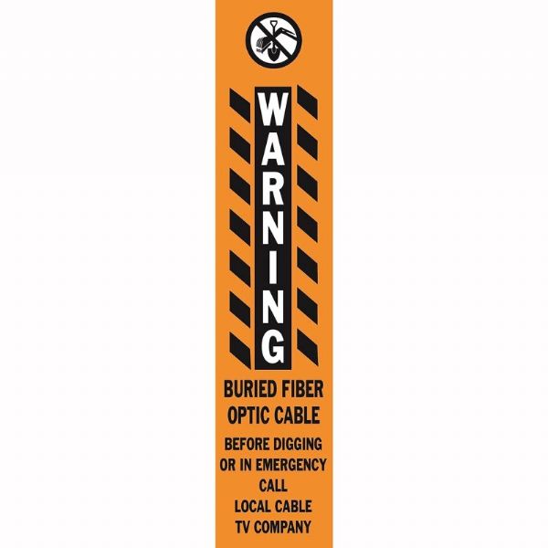 Fiber Optic Warning Decal - Budco Cable Supplies
