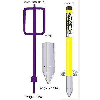 Buried Marker Post Anchor Driver - Budco Cable