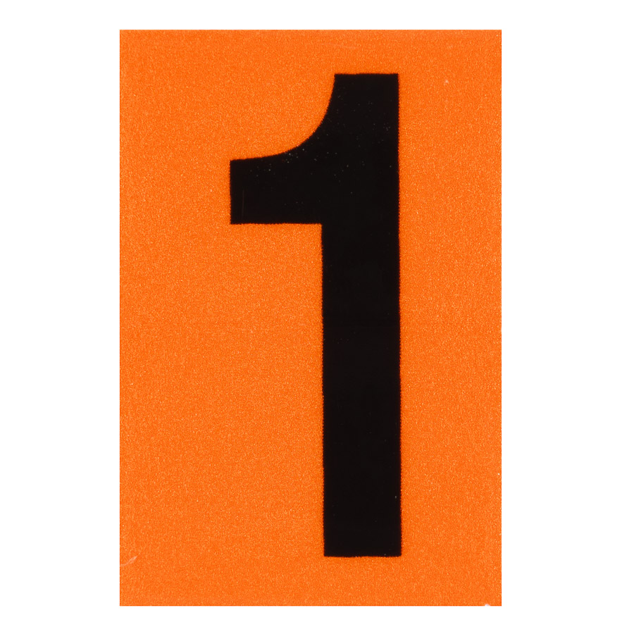 REFLECTIVE DECAL ORANGE-1 25/BAG Budco Cable