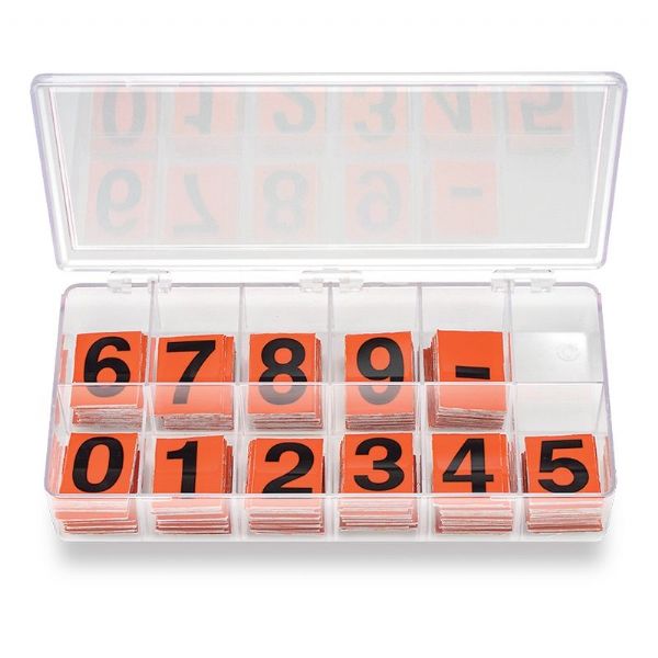 REFLECTIVE DECAL KIT ORANGE (0-9) Budco Cable