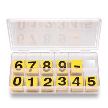 REFLECTIVE DECAL KIT YELLOW (0-9) Budco Cable