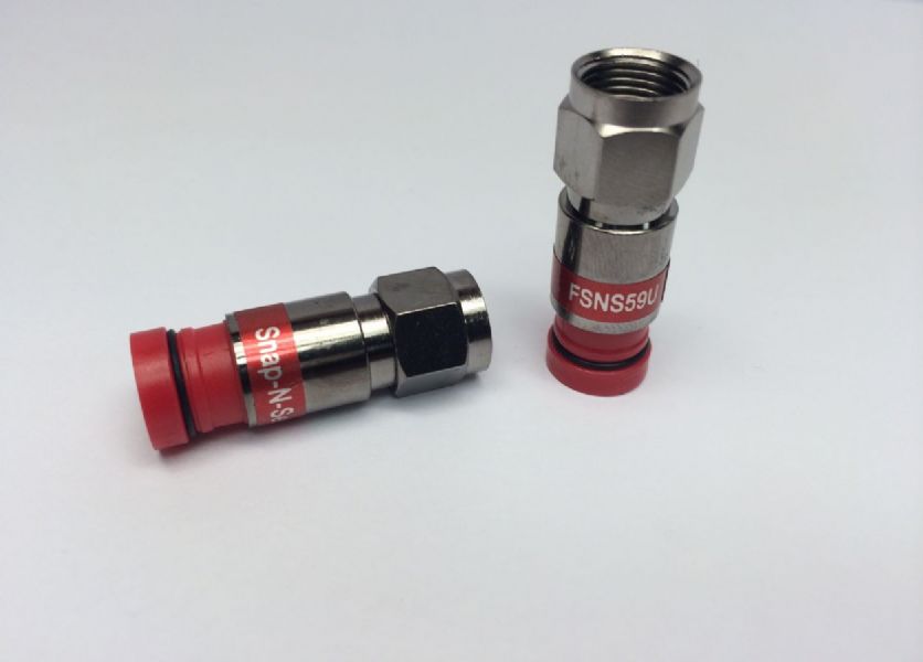F-TYPE COMPRESSION CONNECTOR RG59 25/BAG (use 58-CPLCCT-SLM TOOL) Budco ...