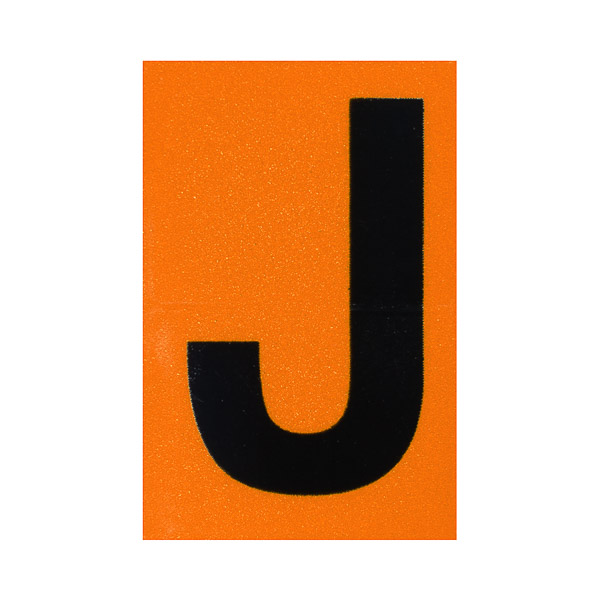 ACP International | 1.5in x 1in Reflective Decal Orange J | Budco Cable ...