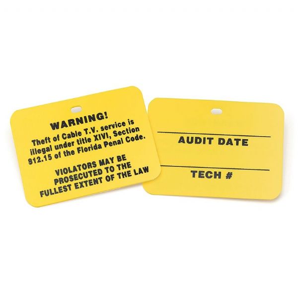 Cable Id Marking Tag - Budco Cable Supplies