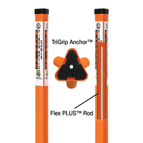 Triview Marking Post | Rhino Triview Marker Post | Buried Cable Marker Post