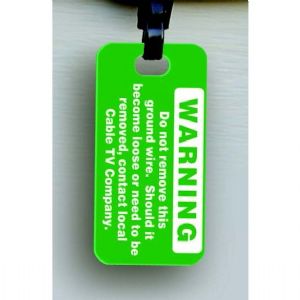 Ground Wire Cable Tag - Budco Cable Supplies